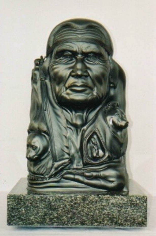 Chief Dan George sculpture has been recovered